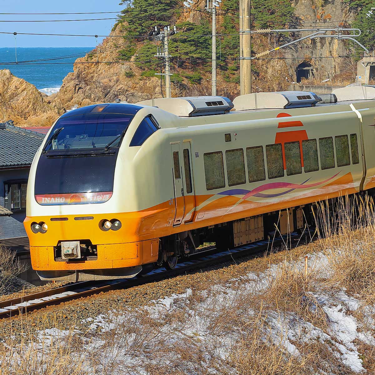 ＜31700＞E653系1000番代いなほ（クーラーカバー交換後）7両編成セット（動力付き）｜Nゲージ車両（完成品モデル）｜Nゲージ鉄道模型のグリーンマックス